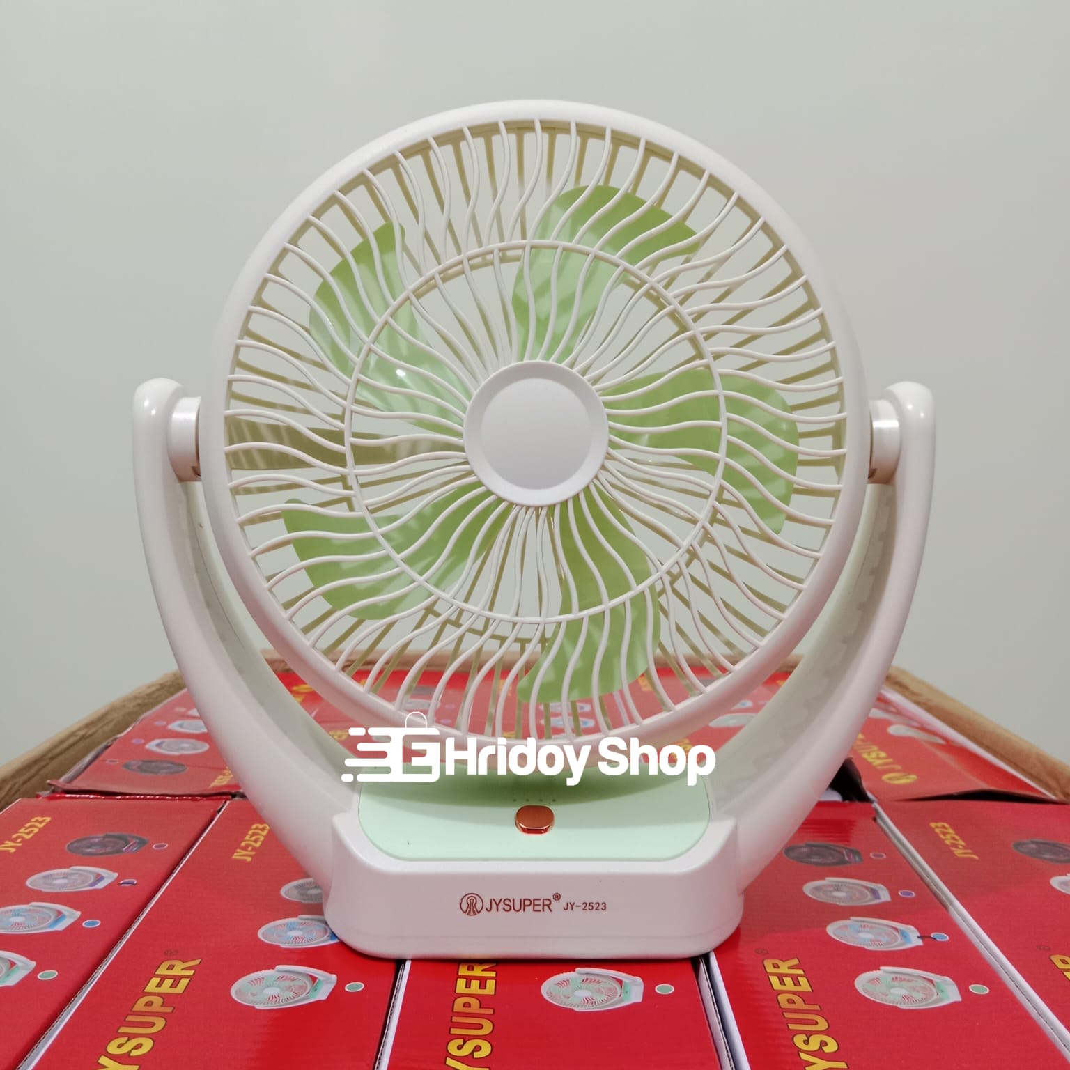 JYSUPER JY-2523 AC/DC Rechargeable Fan in Bangladesh - E-HRIDOY SHOP